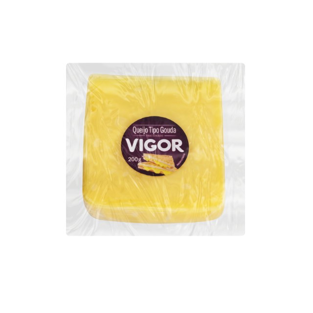QUEIJO TIPO GOUDA VIGOR CAIXA 12X200G | KarneKeijo - Distribuidora de ...