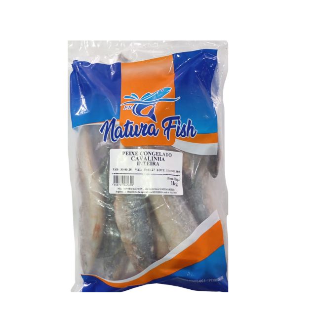 CAVALINHA INTEIRA 6A8PÇ NATURA FISH PACOTE 1KG CAIXA 15KG | KarneKeijo ...